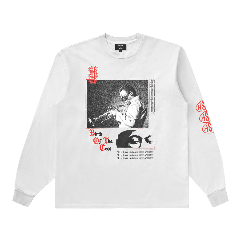 HSTRY x MILES DAVIS BIRTH OF THE COOL TEE OFF WHITE – HSTRY CLOTHING